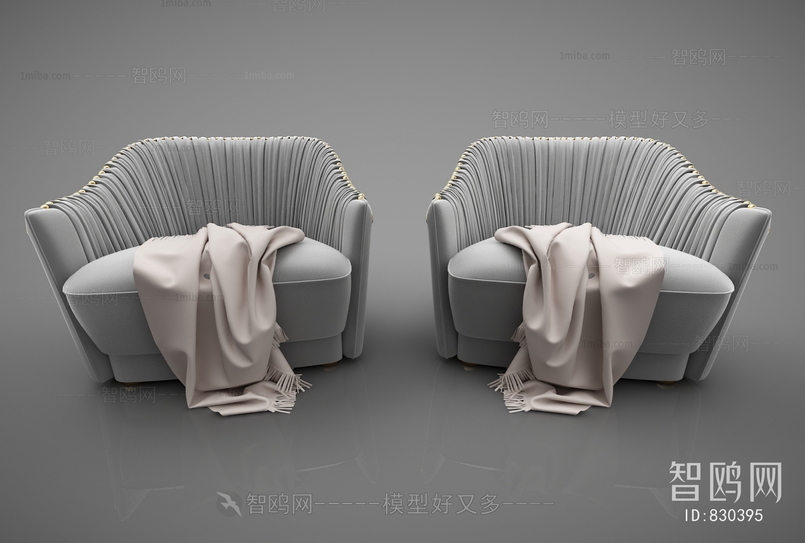 Modern Single Sofa 3D Model Download - Model ID.351516734 | 1miba