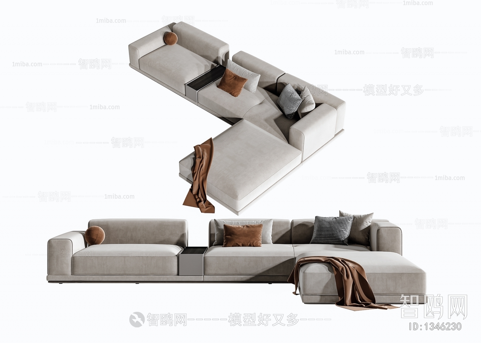 Modern Multi Person Sofa 3D Model Download - Model ID.943505057 | 1miba