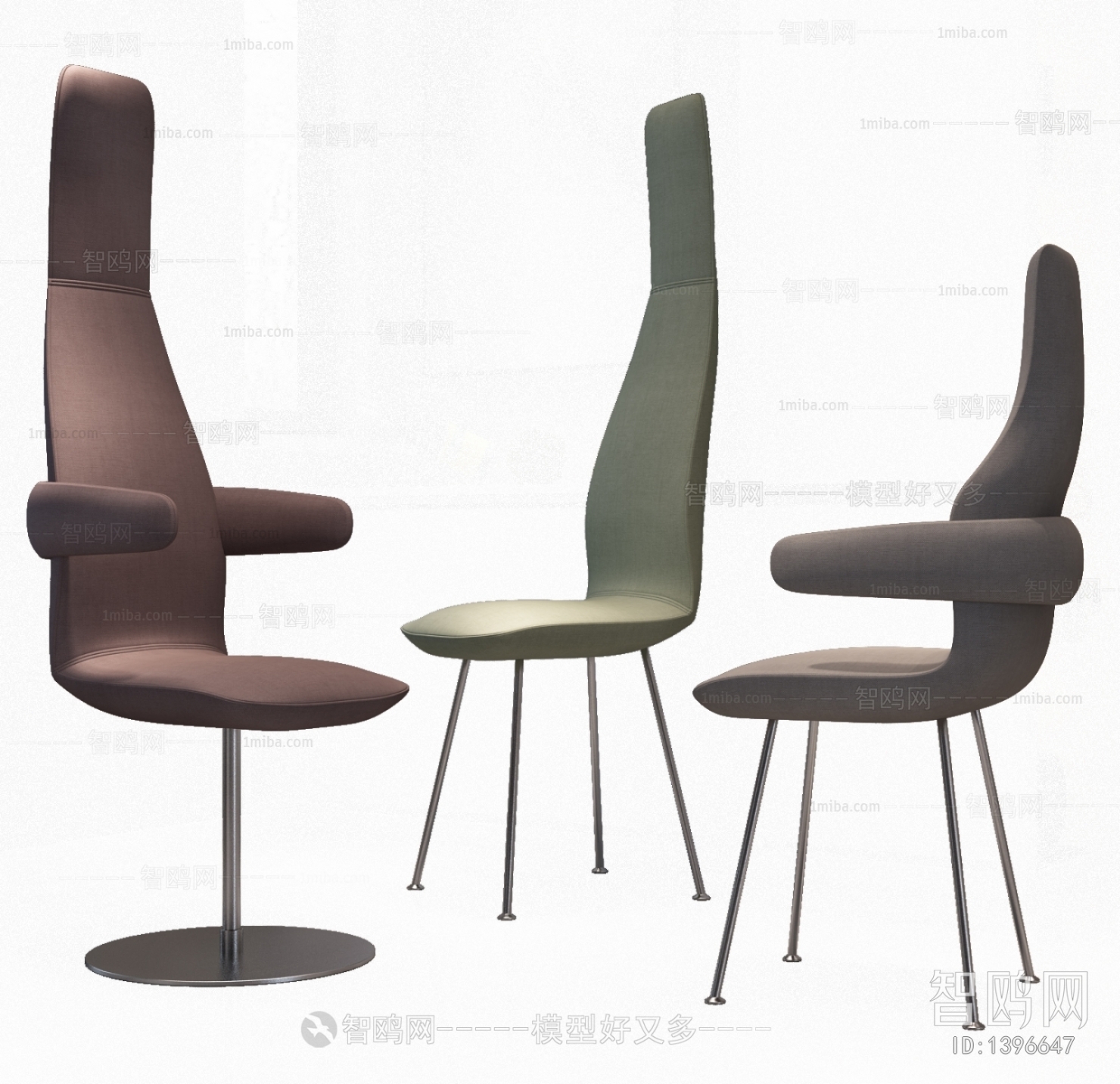 Modern Single Chair 3D Model Download - Model ID.424242023 | 1miba