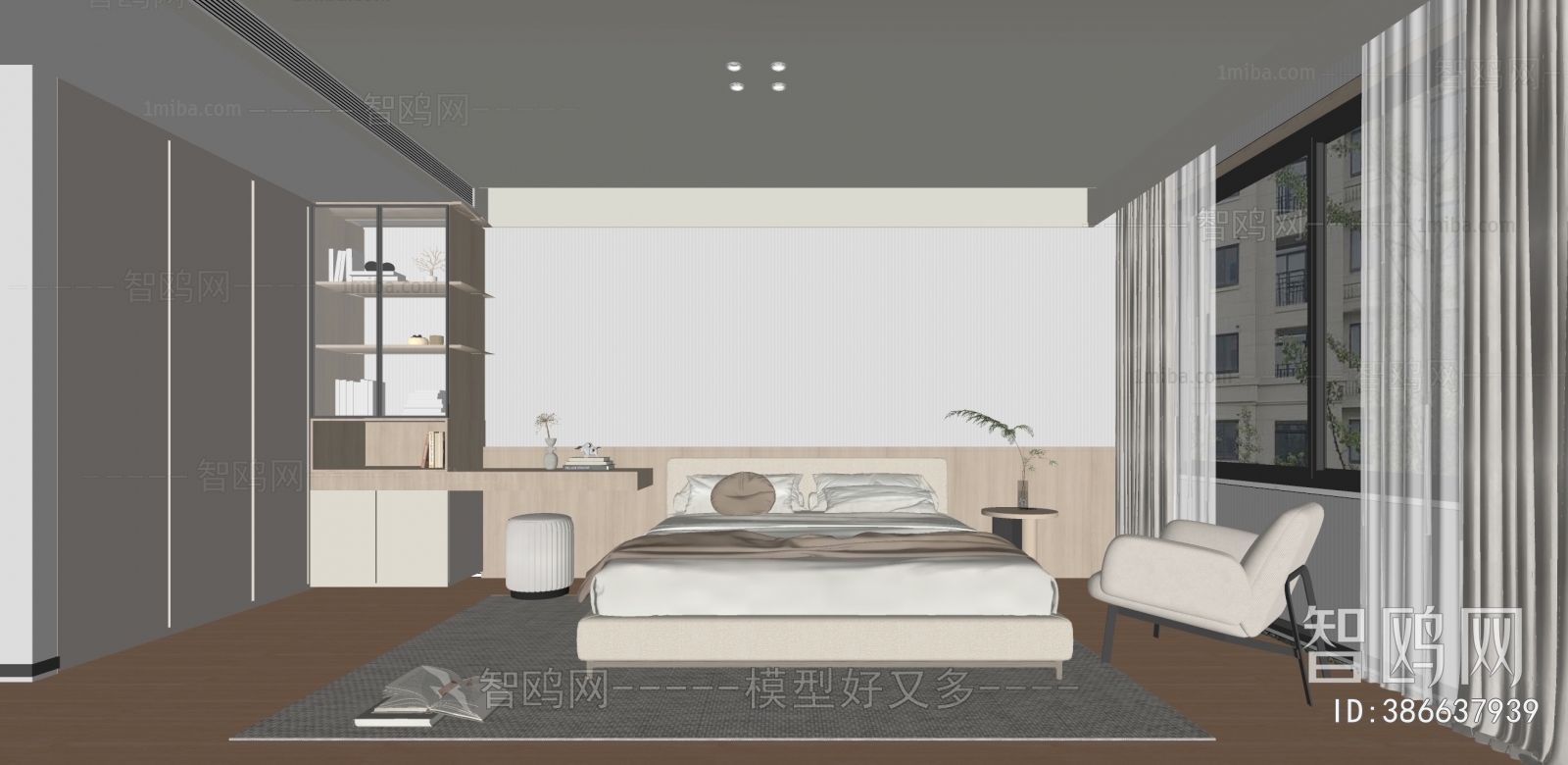 Modern sketchup Model Download - Model ID.386637939 | 1miba