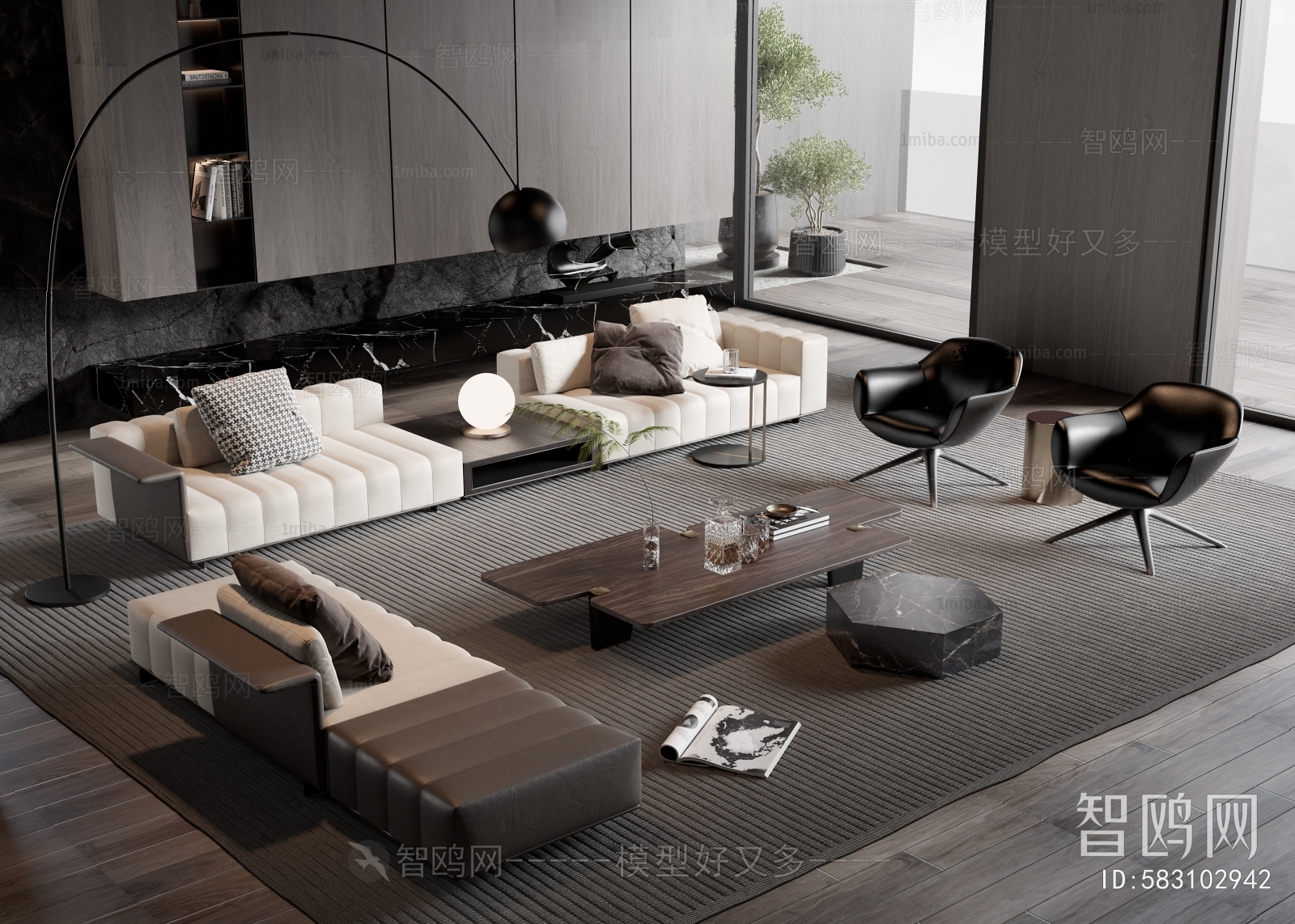Modern 3D Model Download - Model ID.583102942 | 1miba