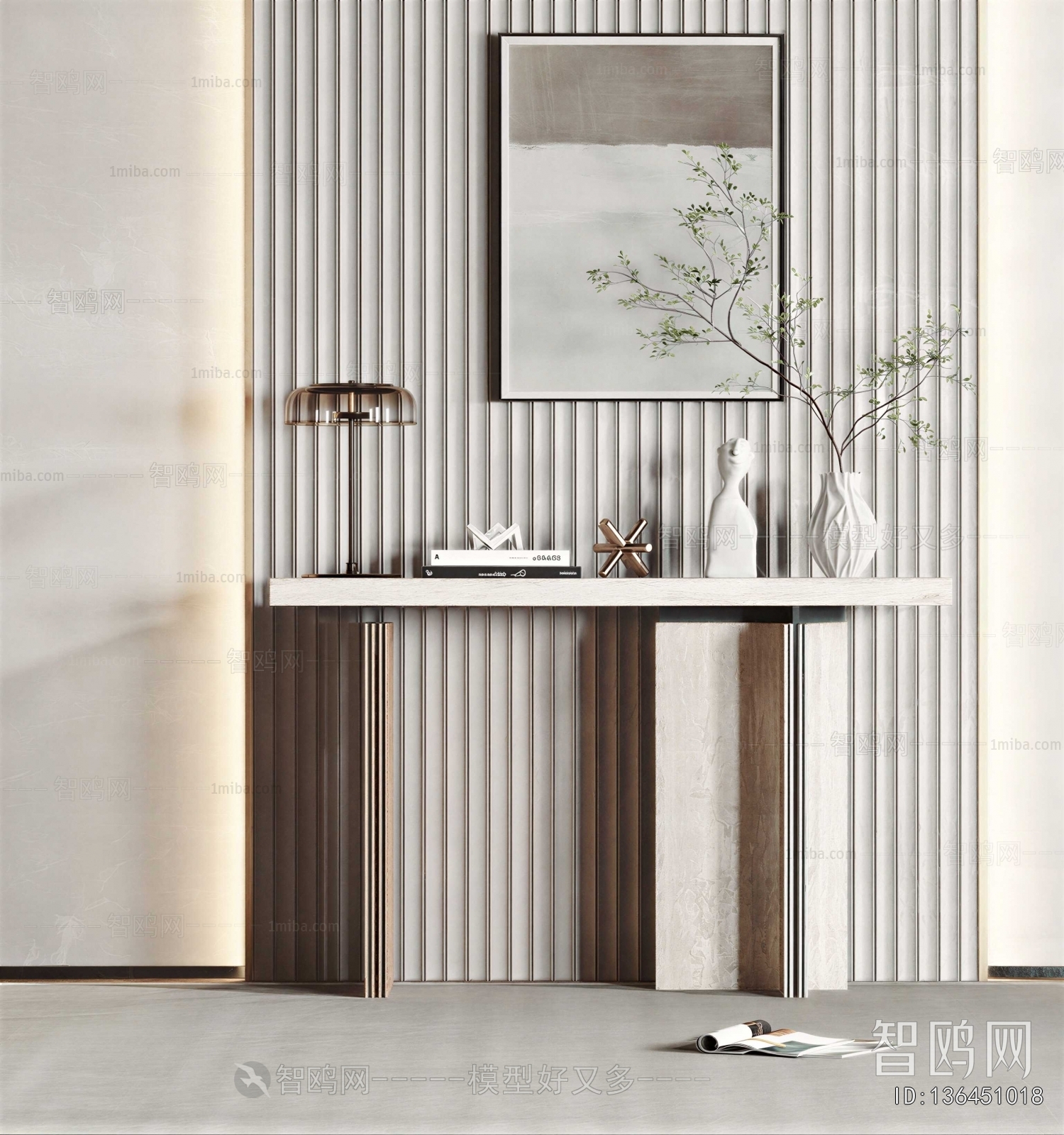 Modern Console 3D Model Download - Model ID.136451018 | 1miba